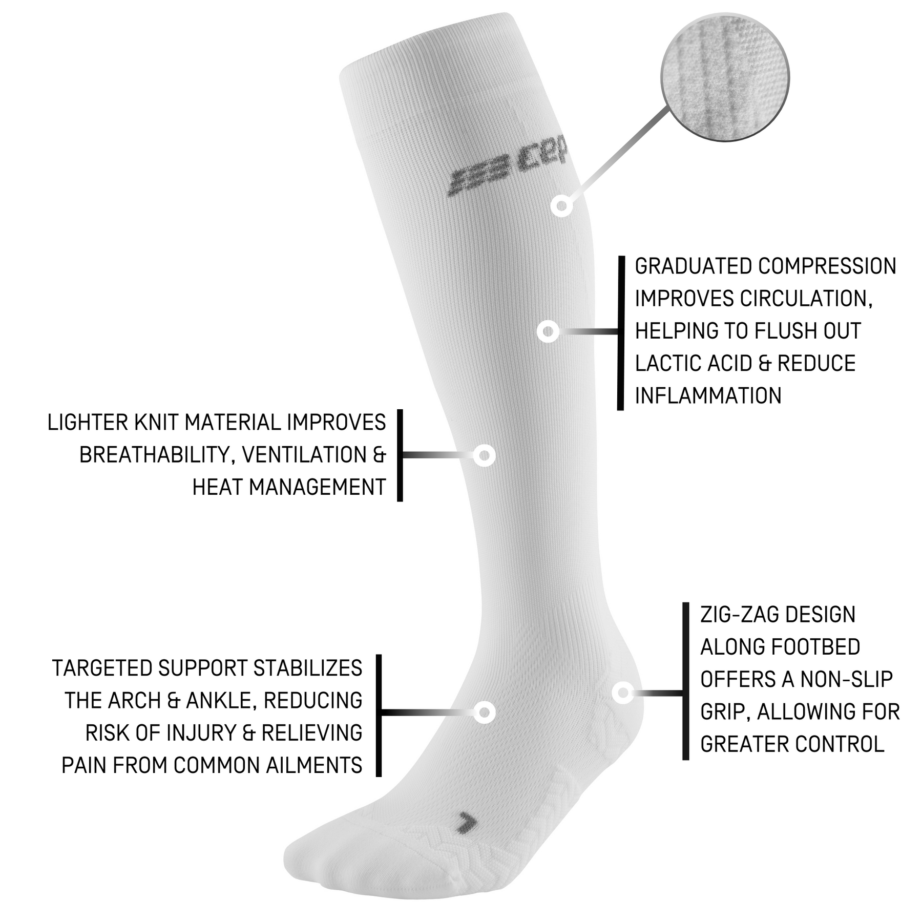 Ultralight Compression Tall Socks for Men | CEP Compression Sportswear ...